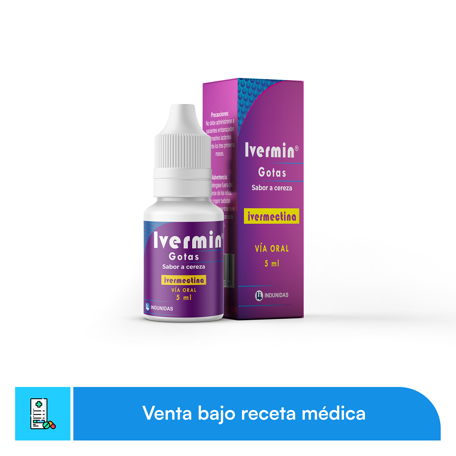 Ivermin gotas | Productos para tu salud | Laboratorios Indunidas