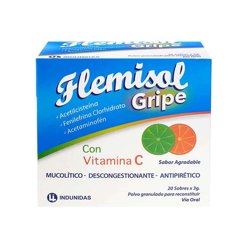 Flemisol Gripe Sobres | Productos para tu salud | Laboratorios Indunidas