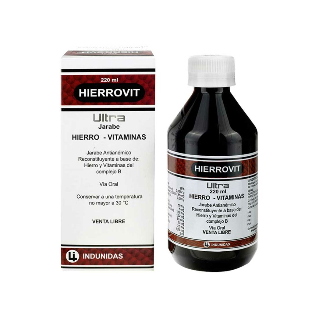 Hierrovit Ultra Jarabe | Productos para tu salud | Laboratorios Indunidas