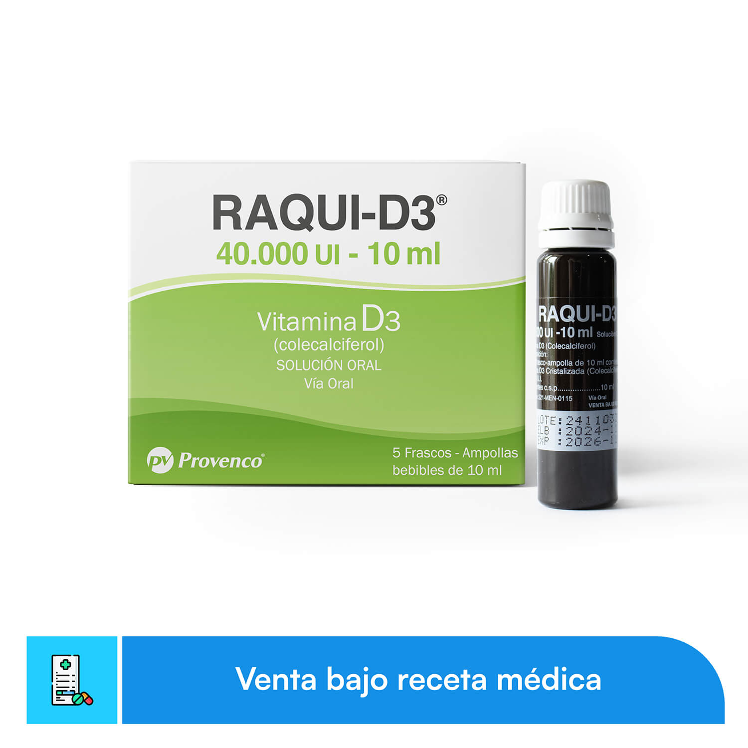 Raqui D3 40.000 | Productos para tu salud | Laboratorios Indunidas